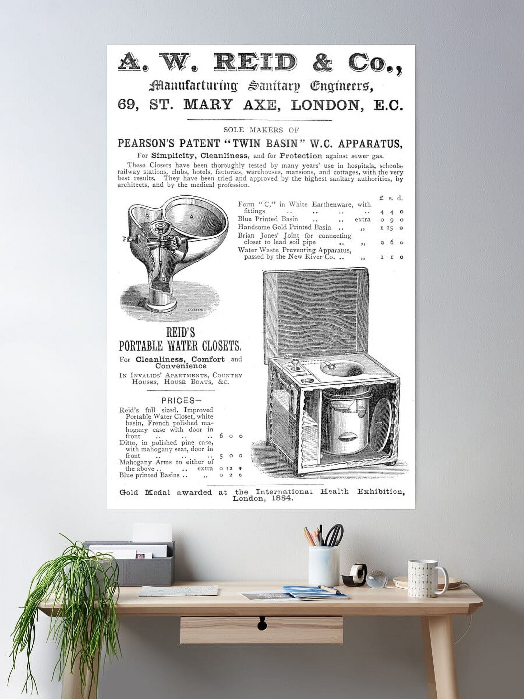 Dopaprint UNFRAMED PAPER POSTER A. W. Reid & Co. - Sanitary Engineers ...