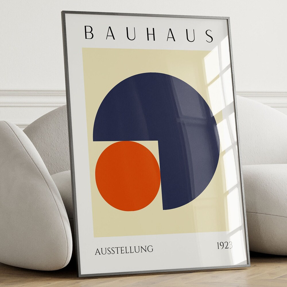 Dopaprint UNFRAMED PAPER POSTER Abstract Bauhaus Poster - Bauhaus Wall ...