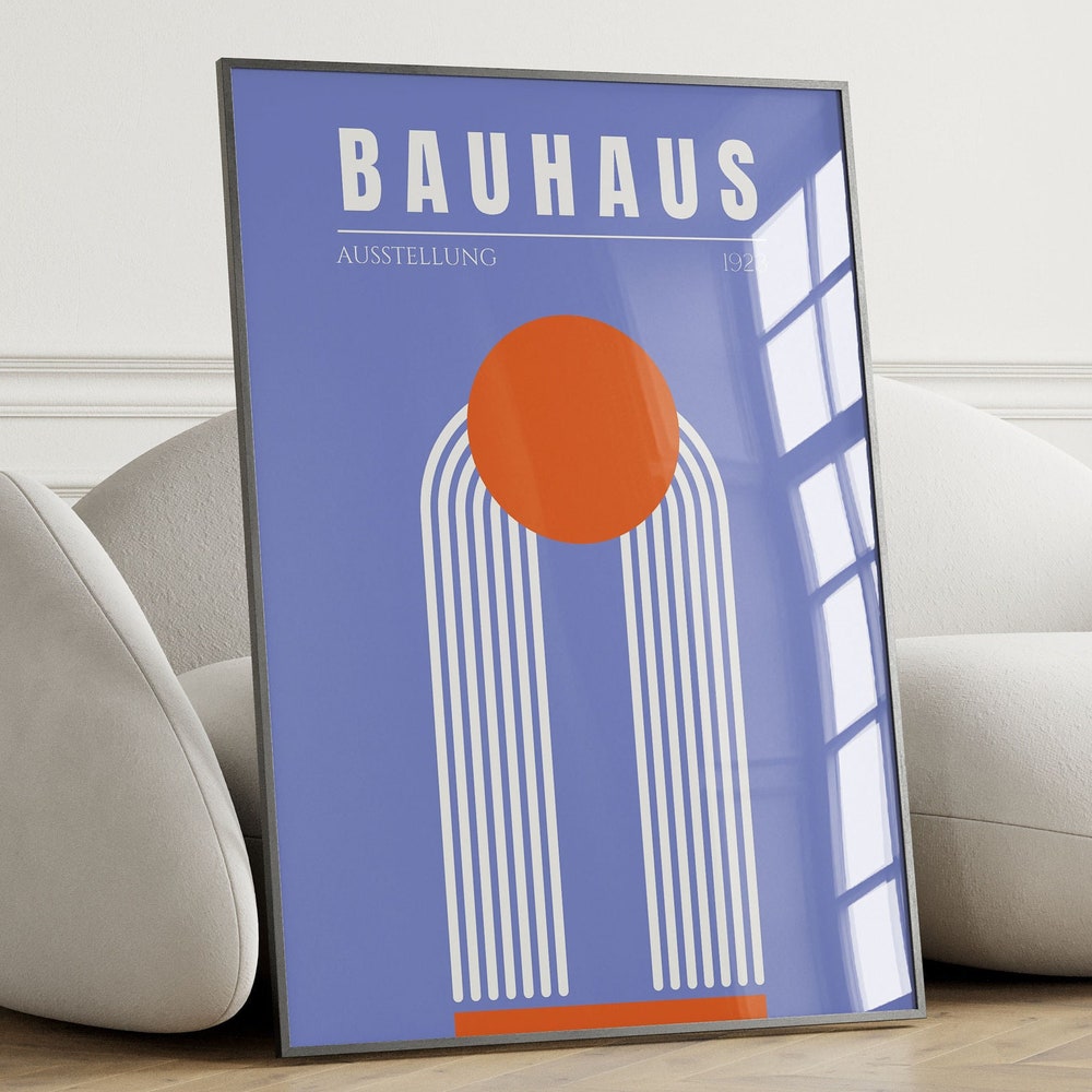 Dopaprint UNFRAMED PAPER POSTER Abstract Bauhaus Poster No2 - Bauhaus ...