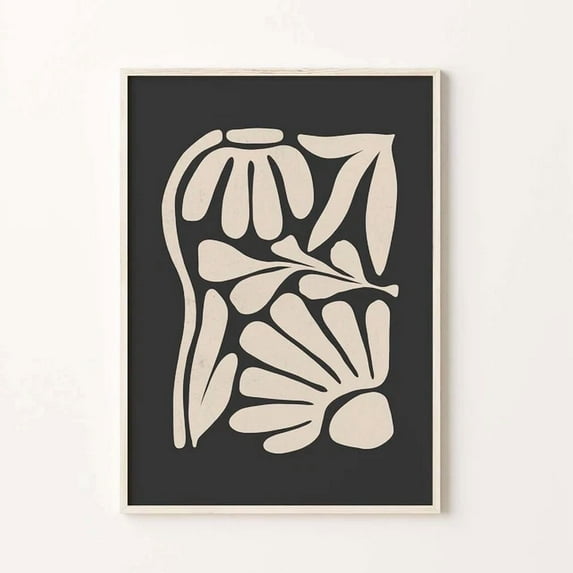 Dopaprint UNFRAMED PAPER POSTER Abstract Botanical Organic Shapes ...