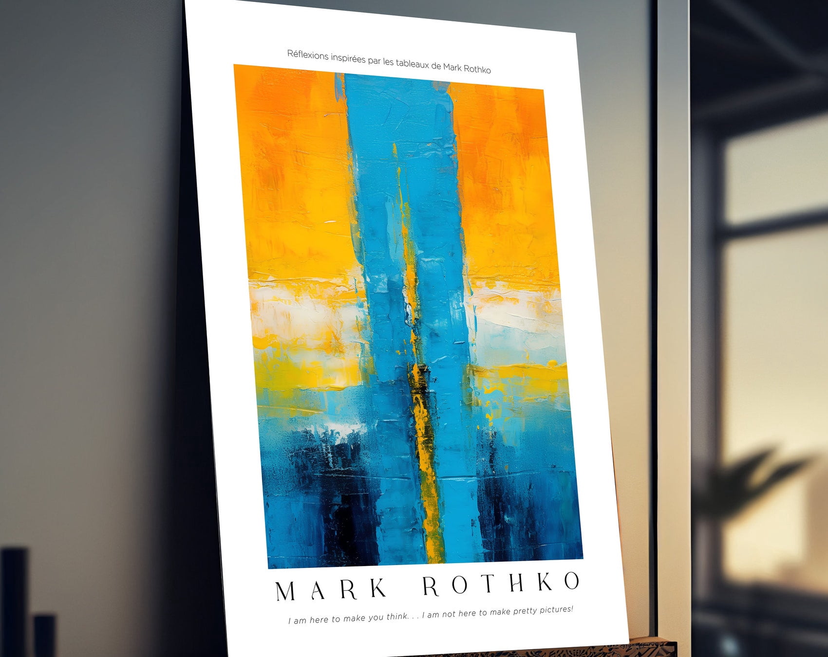 Dopaprint UNFRAMED PAPER POSTER Abstract Mark Rothko Colorful ...