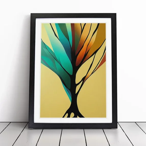 Dopaprint UNFRAMED PAPER POSTER Abstract Vibrant Tree No.2 Wall Art ...