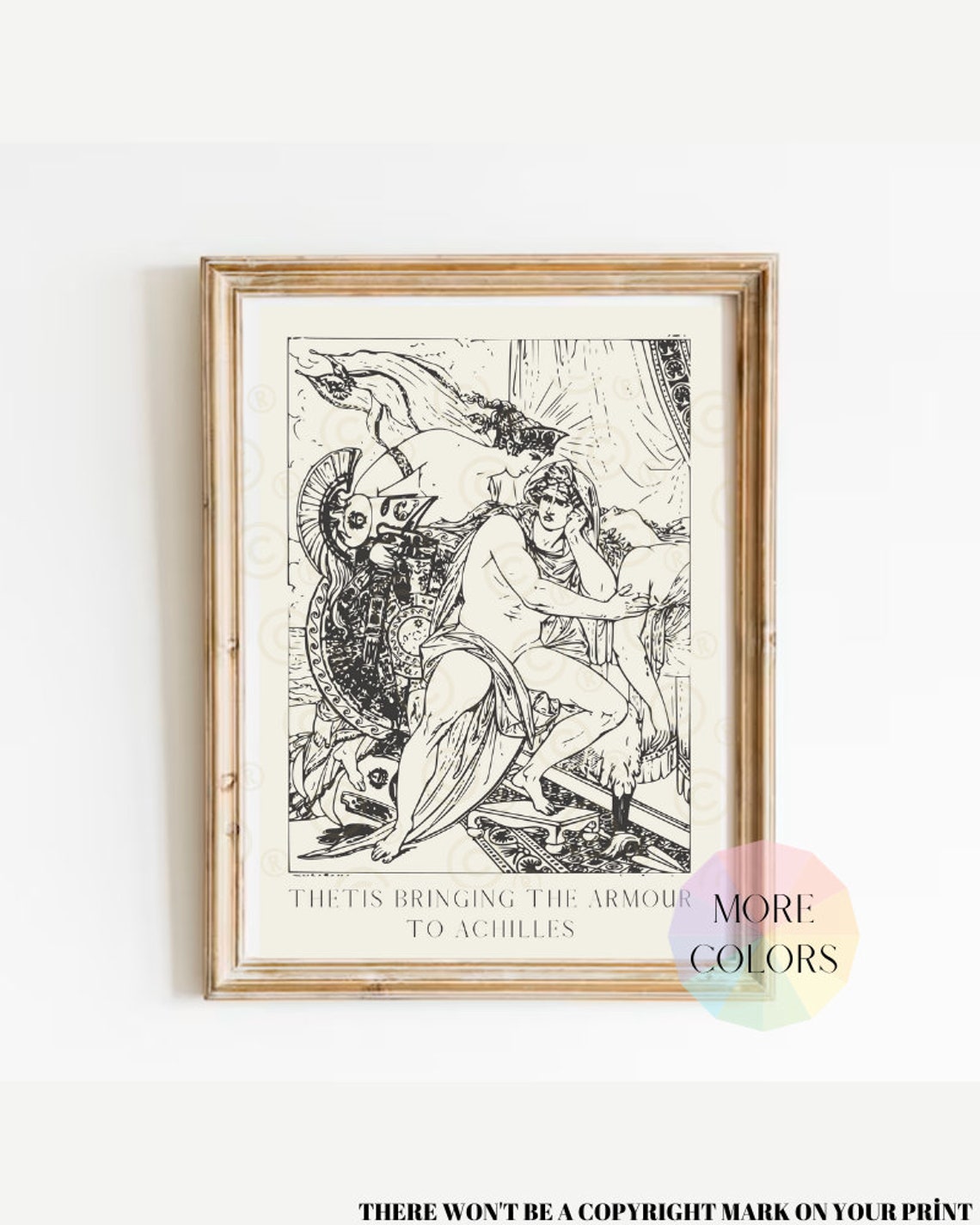 Dopaprint UNFRAMED PAPER POSTER Achilles And Patroclus Print, Greek ...