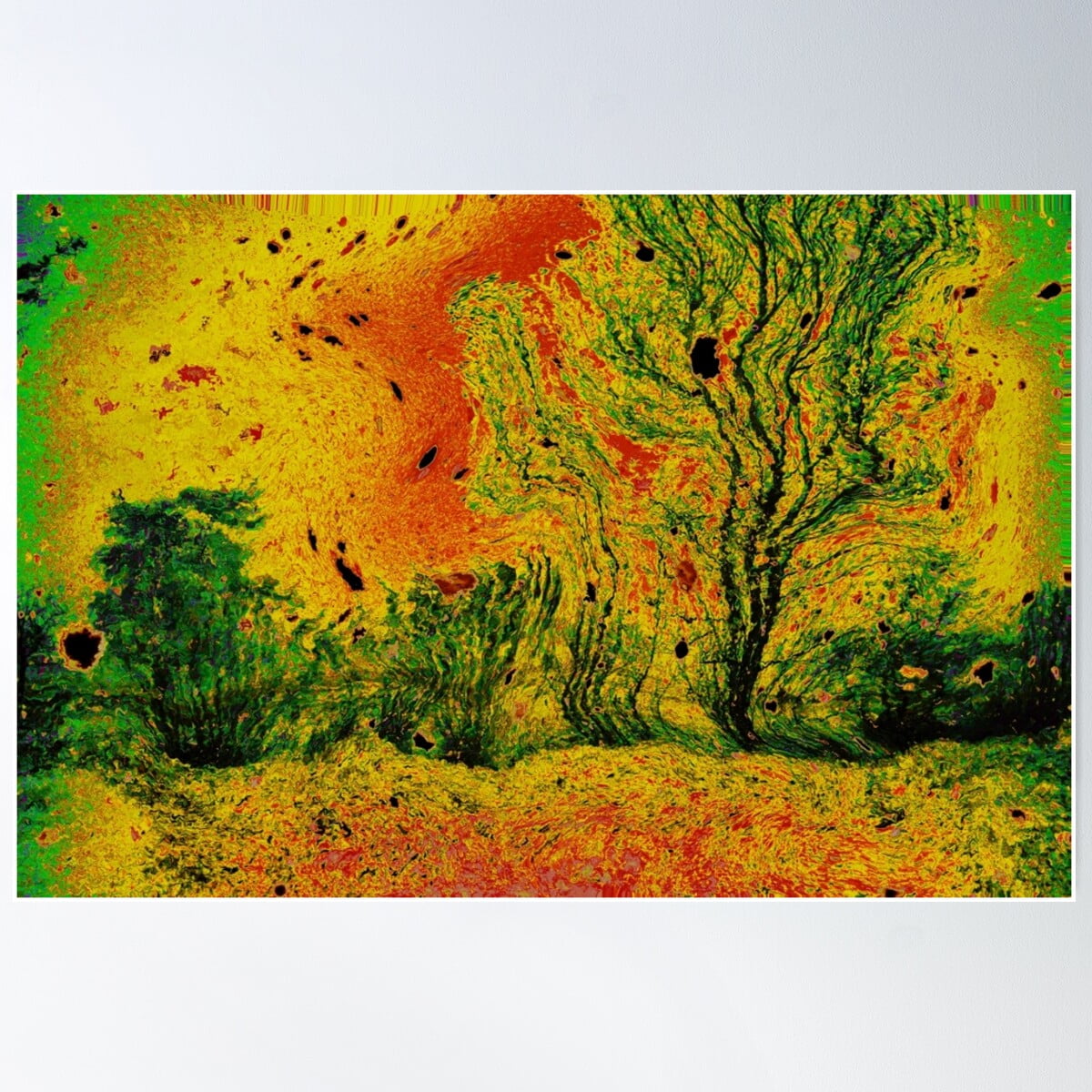 Dopaprint UNFRAMED PAPER POSTER Acid Irritation Of The Visible Poster ...