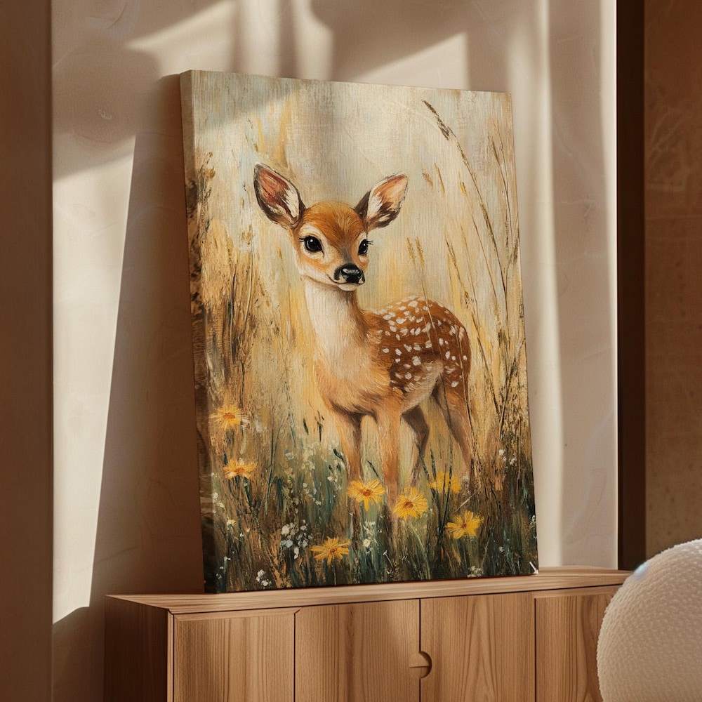 Dopaprint UNFRAMED PAPER POSTER Adorable Fawn Poster Wall Art - Baby ...