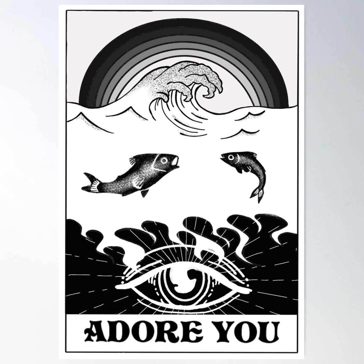 Dopaprint UNFRAMED PAPER POSTER Adore U Tarot Card Poster Wall Art ...