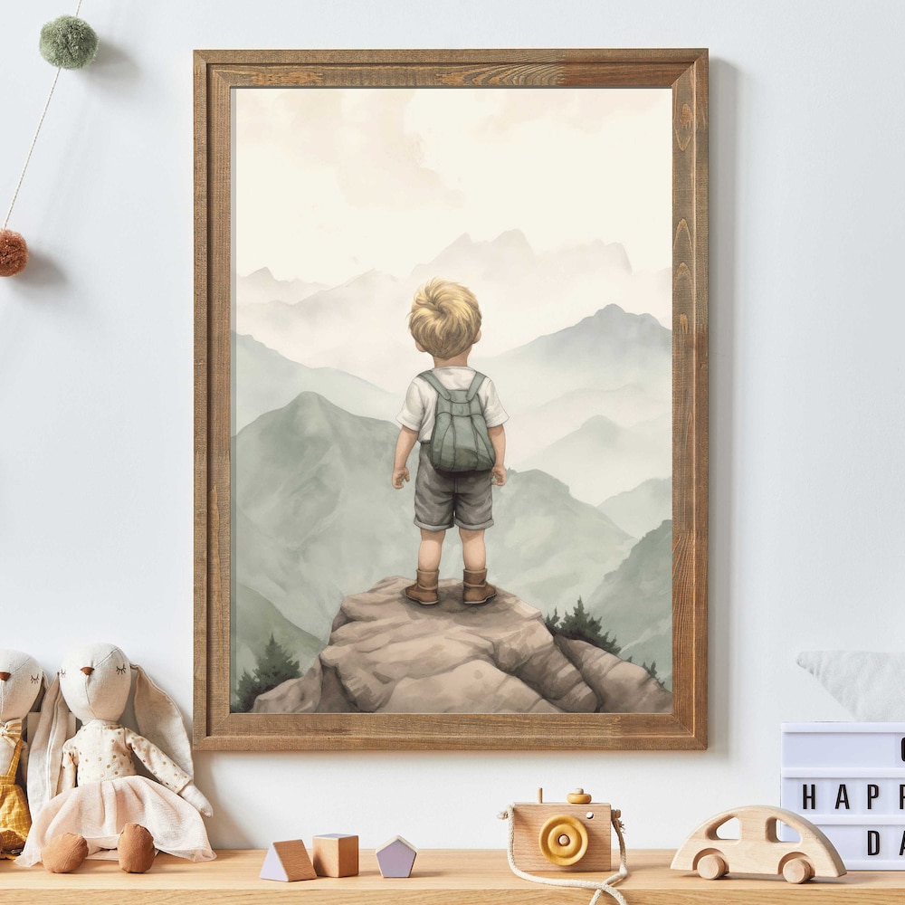 Dopaprint UNFRAMED PAPER POSTER Adventure Toddler Decor, Rustic Nursery ...
