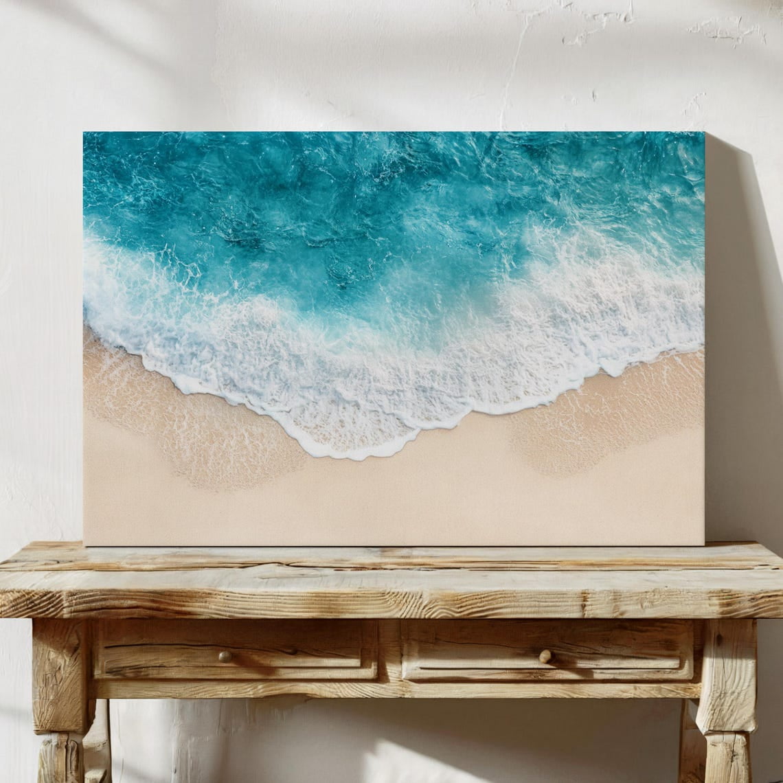 Dopaprint UNFRAMED PAPER POSTER Aerial Ocean Waves Art Print Serene ...