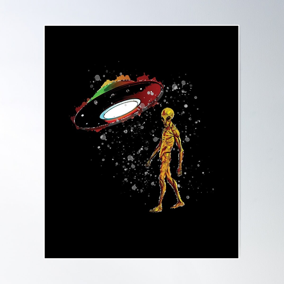 Dopaprint UNFRAMED PAPER POSTER Alien And Spaceship Poster Wall Art ...