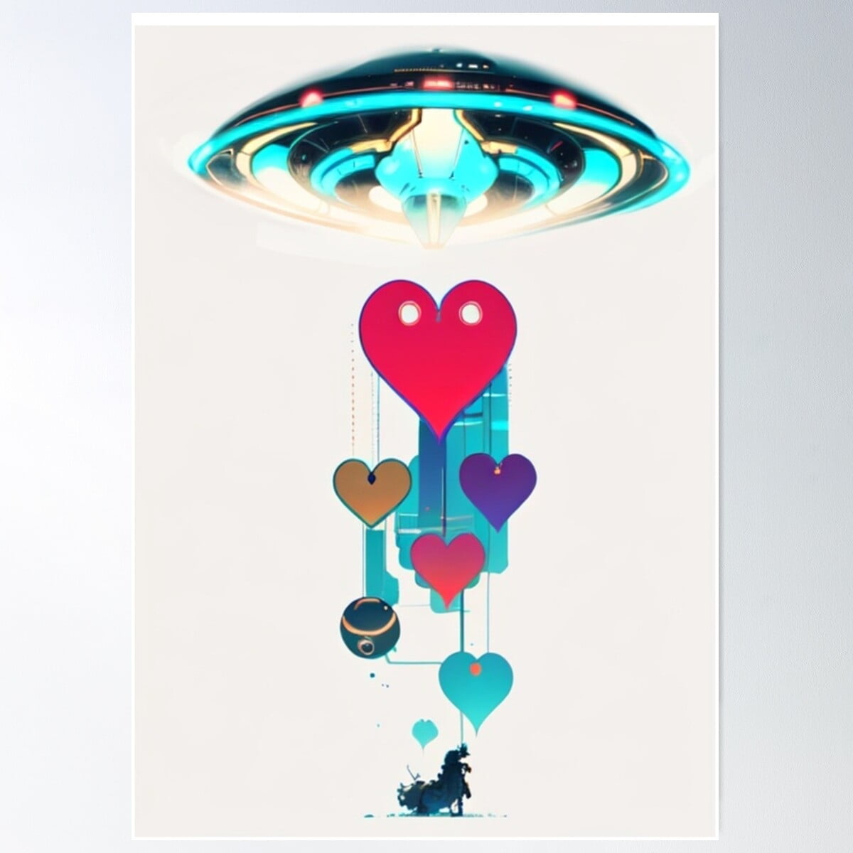 Dopaprint UNFRAMED PAPER POSTER Alien Invasion Come In Peace Poster ...