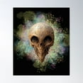 Dopaprint UNFRAMED PAPER POSTER Alien Skull Poster Wall Art, Modern ...