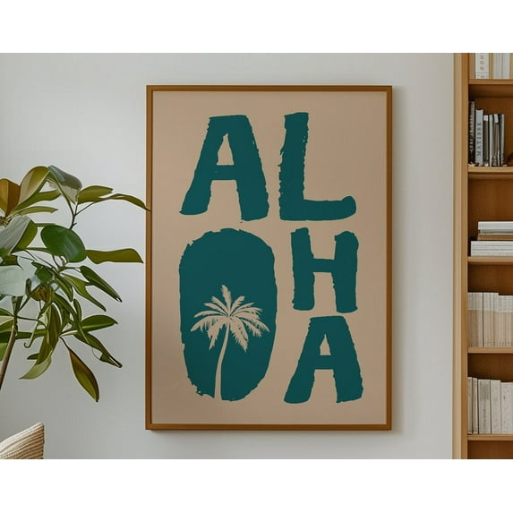 Dopaprint UNFRAMED PAPER POSTER Aloha Beach Vibe Artwork! Boho ...