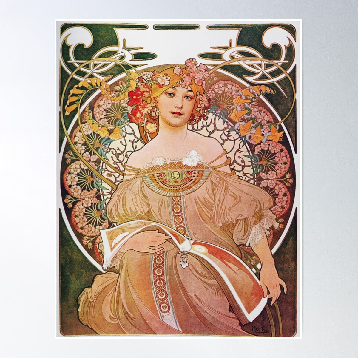 Dopaprint UNFRAMED PAPER POSTER Alphonse Mucha - Daydream Poster Wall ...