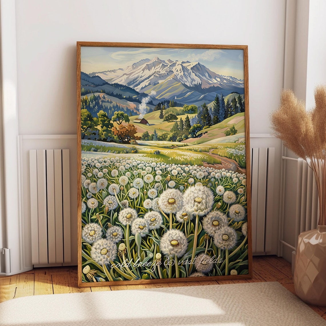 Dopaprint UNFRAMED PAPER POSTER Alpine Dandelion Wall Art - Floral ...