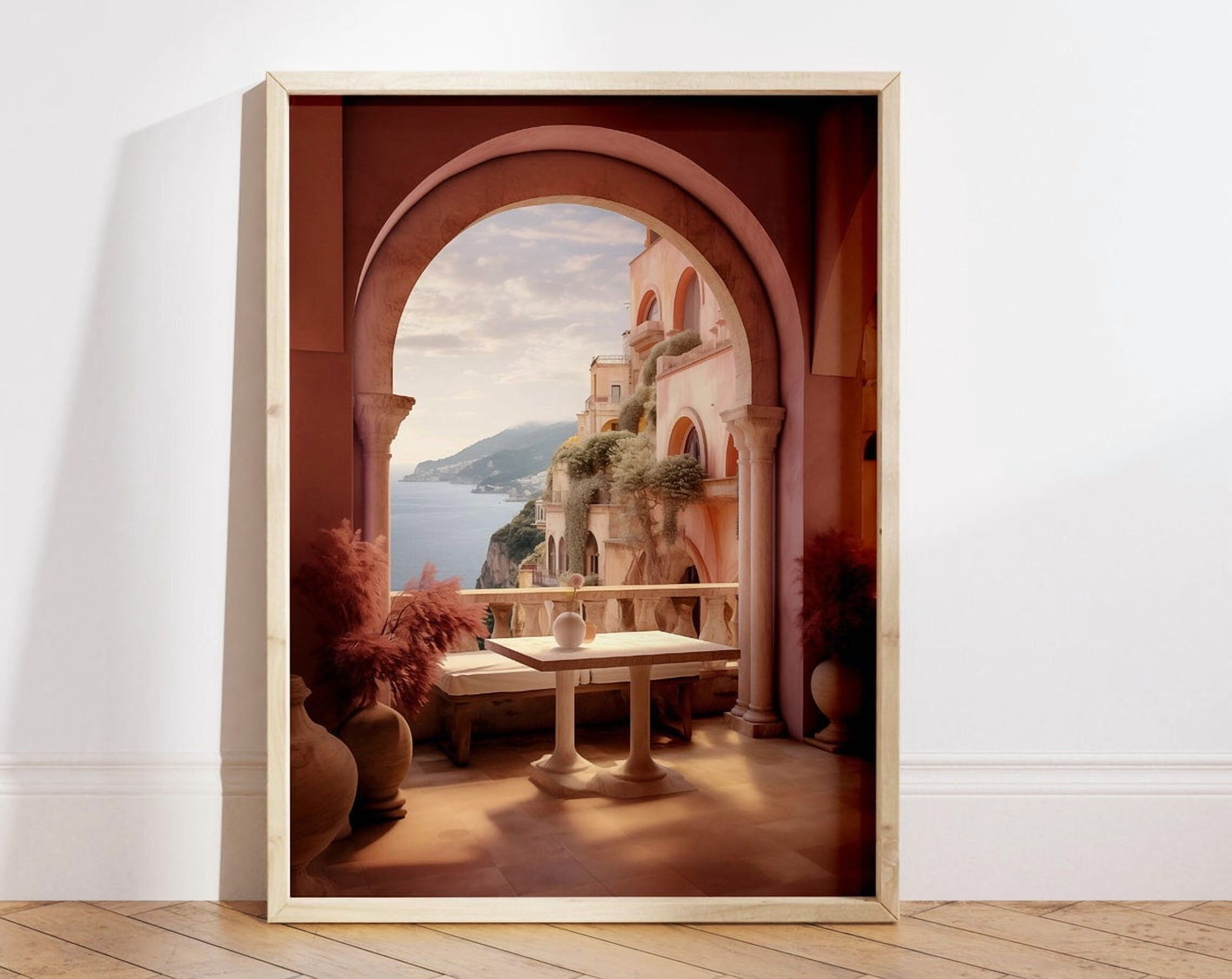 Dopaprint UNFRAMED PAPER POSTER Amalfi Coast Wall Art, Italy Print Gift ...