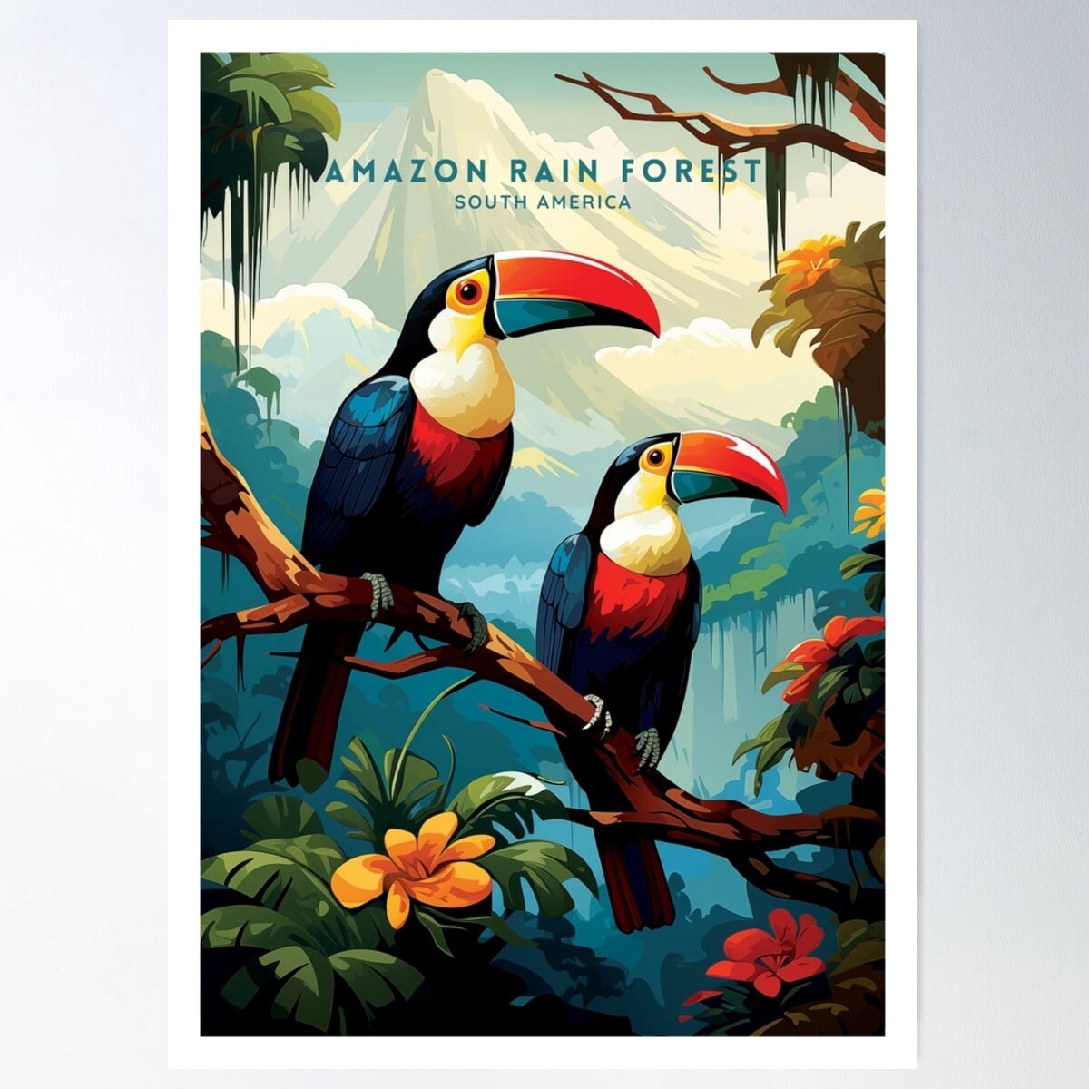 Dopaprint UNFRAMED PAPER POSTER Amazon Rainforest Odyssey: Brazil ...
