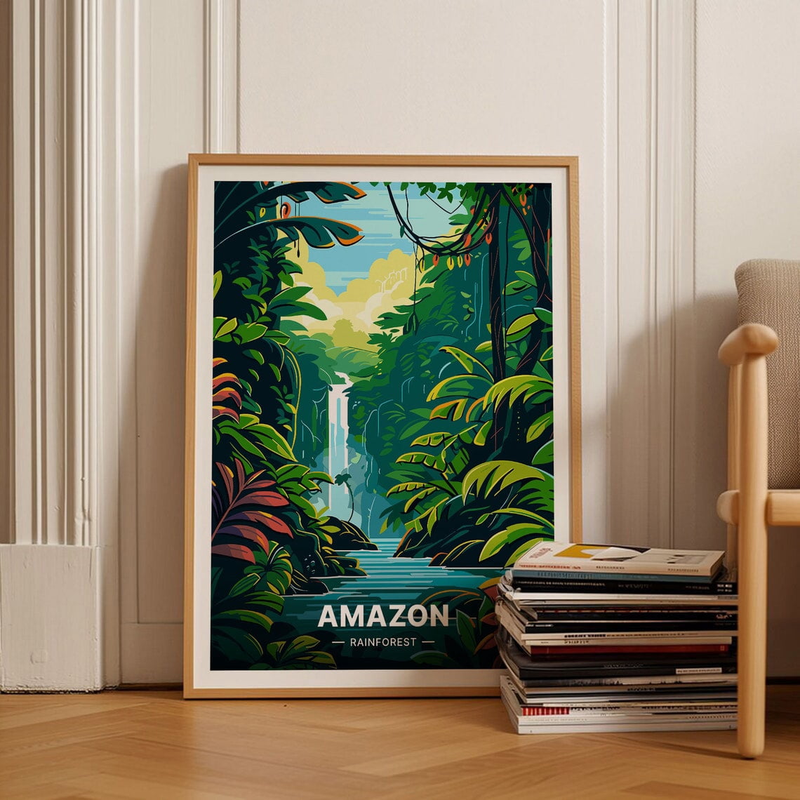 Dopaprint UNFRAMED PAPER POSTER Amazon Rainforest Travel Poster, Brazil ...