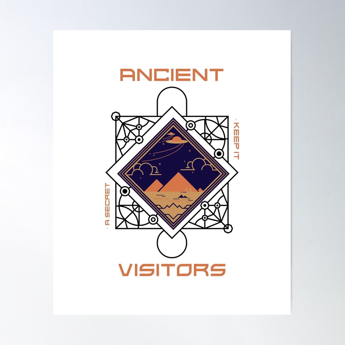 Dopaprint UNFRAMED PAPER POSTER Ancient Visitors Poster Wall Art ...