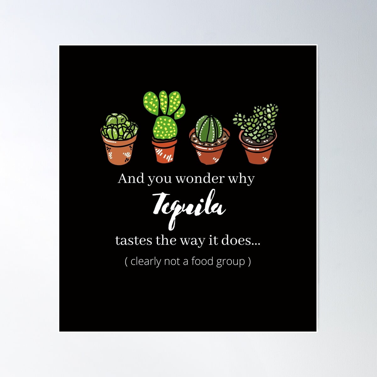 Dopaprint UNFRAMED PAPER POSTER And You Wonder Why Tequila Tastes The ...