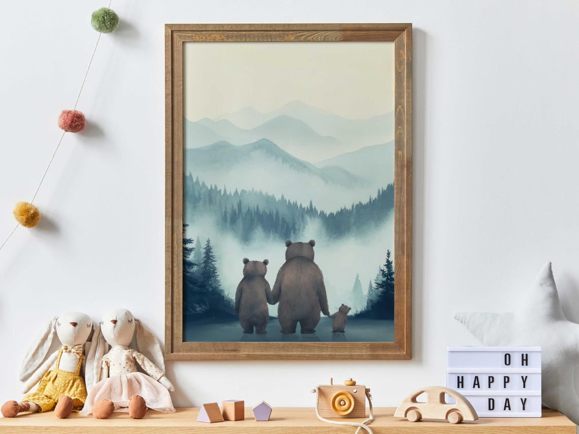 Dopaprint UNFRAMED PAPER POSTER Animal Family Portrait, Animal Family ...