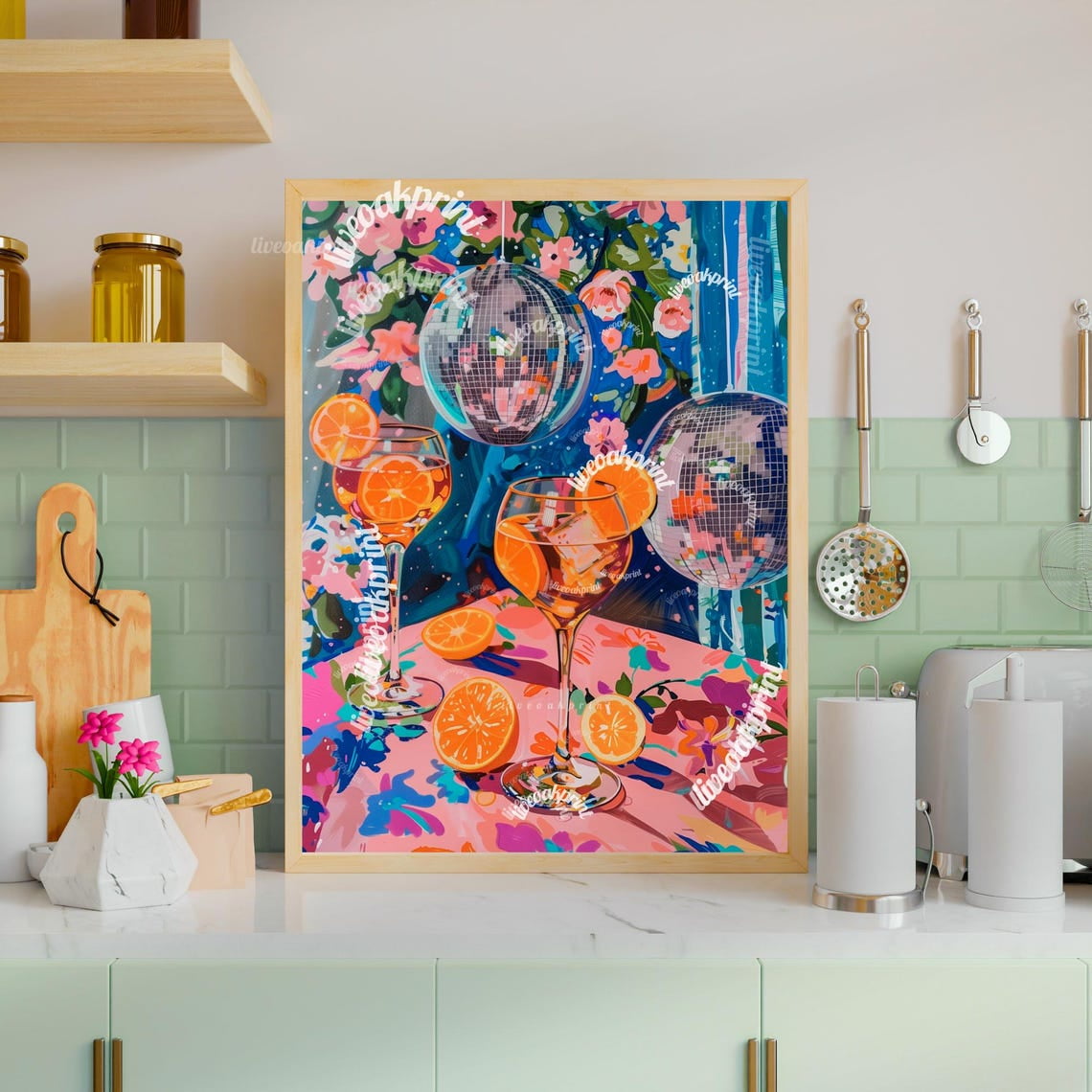 Dopaprint UNFRAMED PAPER POSTER Aperol Spritz Disco - Aperol Spritz ...