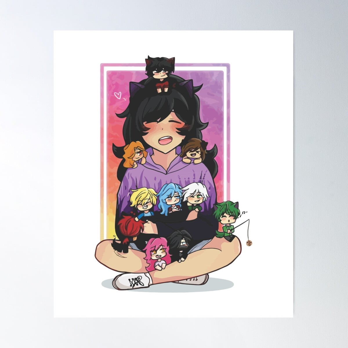 Dopaprint UNFRAMED PAPER POSTER Aphmau Funny Cute Logo Poster Wall Art ...