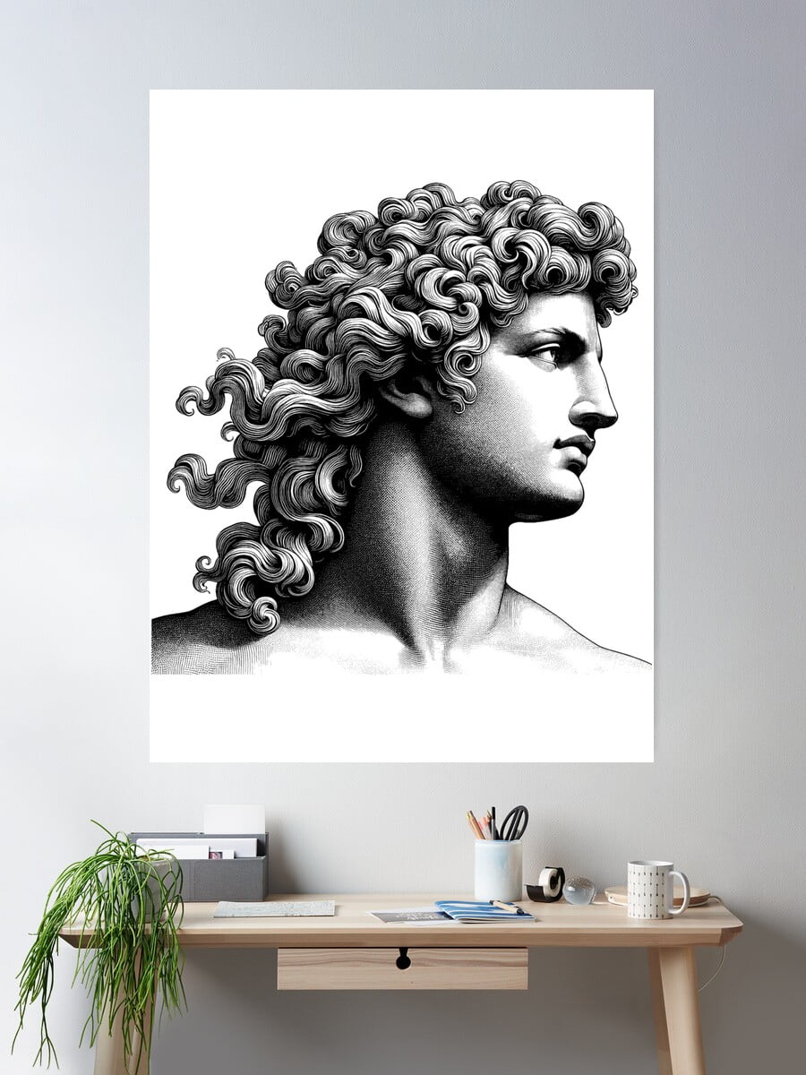 Dopaprint UNFRAMED PAPER POSTER Apollo Portrait Of Mythical Splendor ...