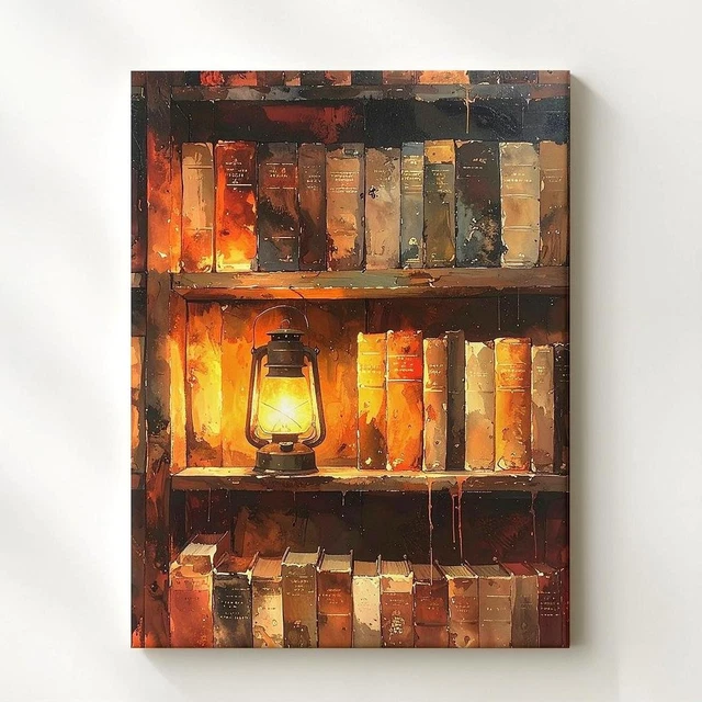 Dopaprint UNFRAMED PAPER POSTER Arcane Bookshelf Poster Lantern Glow ...