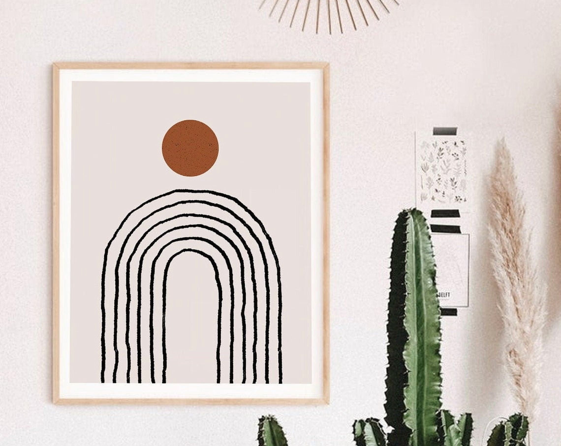 Dopaprint UNFRAMED PAPER POSTER Arch Print, Geometric Mid-Century Art ...