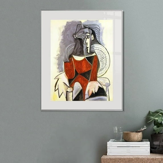 Dopaprint UNFRAMED PAPER POSTER Art 1960 Femme Assise De Face, En Brun ...