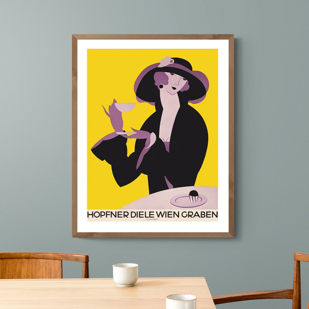 Dopaprint UNFRAMED PAPER POSTER Art Deco Afternoon Tea Poster: Vintage ...