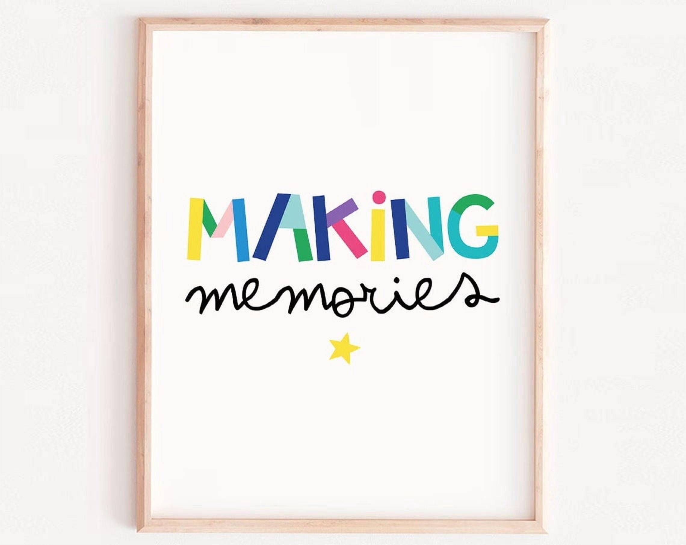 Dopaprint UNFRAMED PAPER POSTER Art, Making Memories, Rainbow Art Print ...