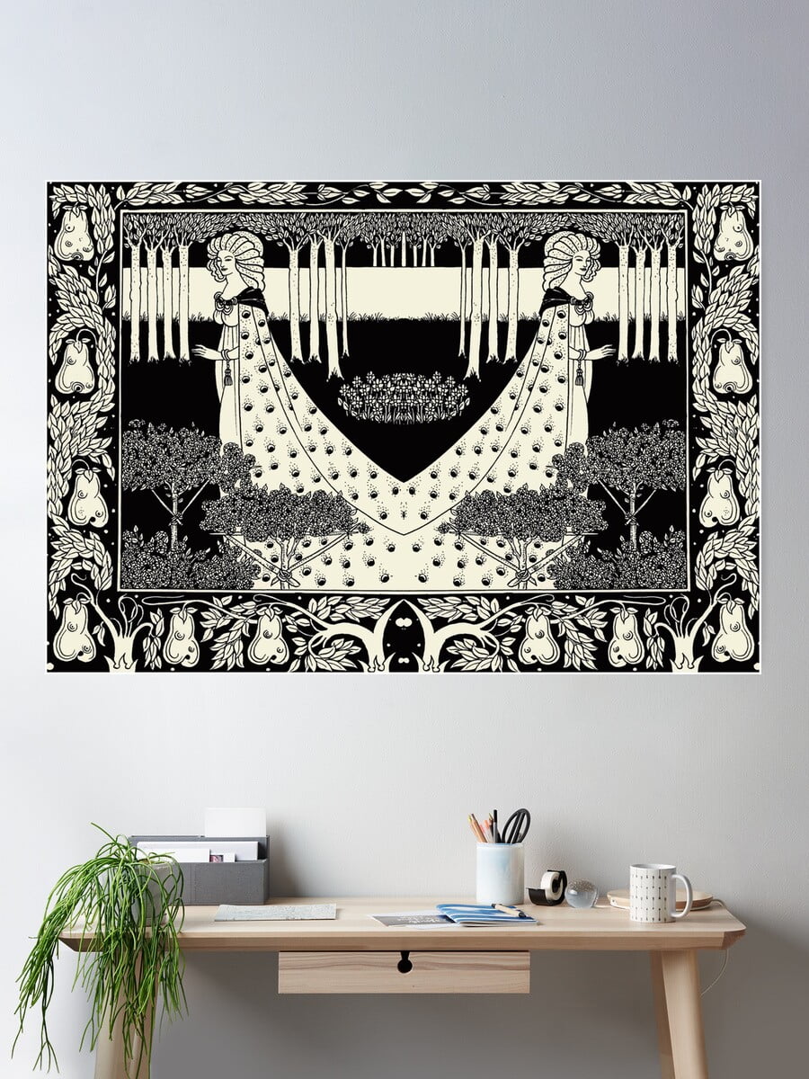 Dopaprint UNFRAMED PAPER POSTER Art Nouveau Aubrey Beardsley Salome ...