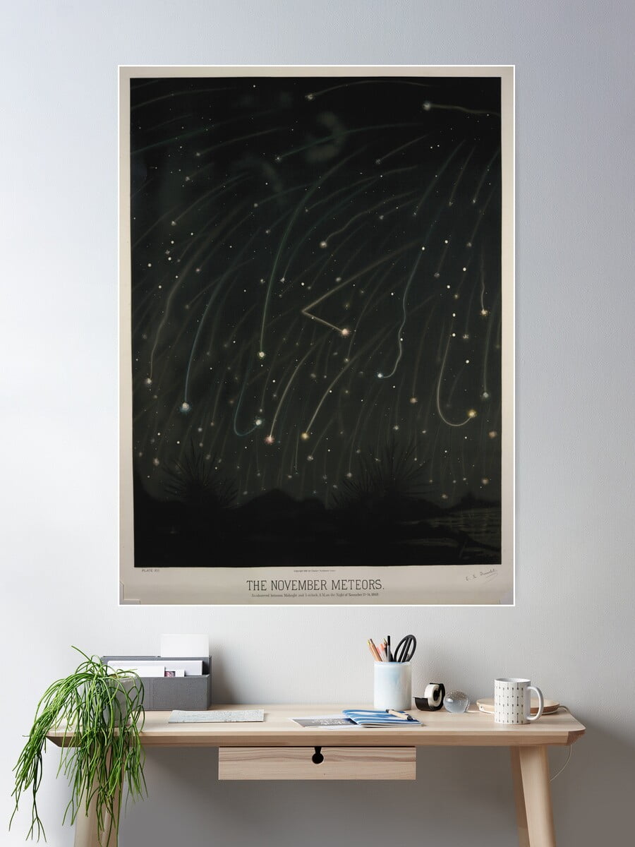 Dopaprint UNFRAMED PAPER POSTER Astronomy: Trouvelot'S Drawing Of A ...