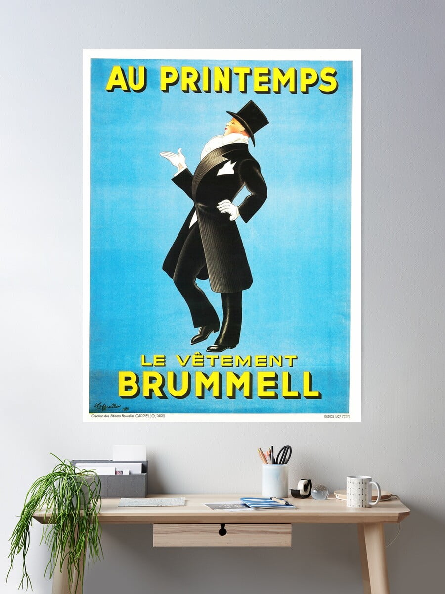 Dopaprint UNFRAMED PAPER POSTER Au Printemps Brummell French Department ...