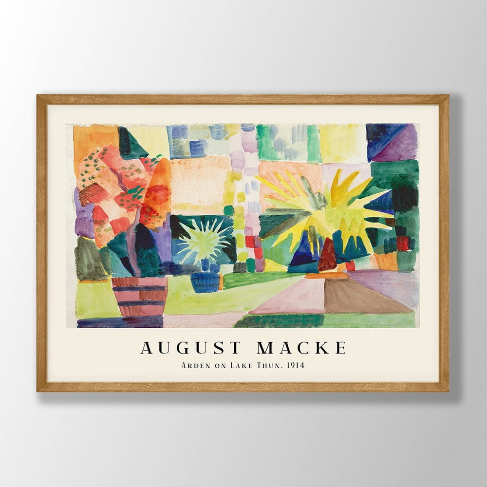Dopaprint UNFRAMED PAPER POSTER August Macke Art Print - Arden On Lake ...