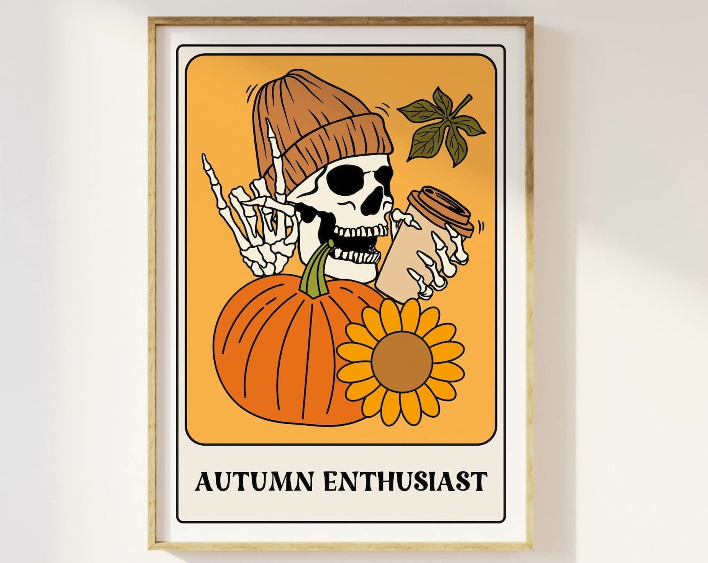 Dopaprint UNFRAMED PAPER POSTER The Autumn Enthusiast Tarot Card Style ...