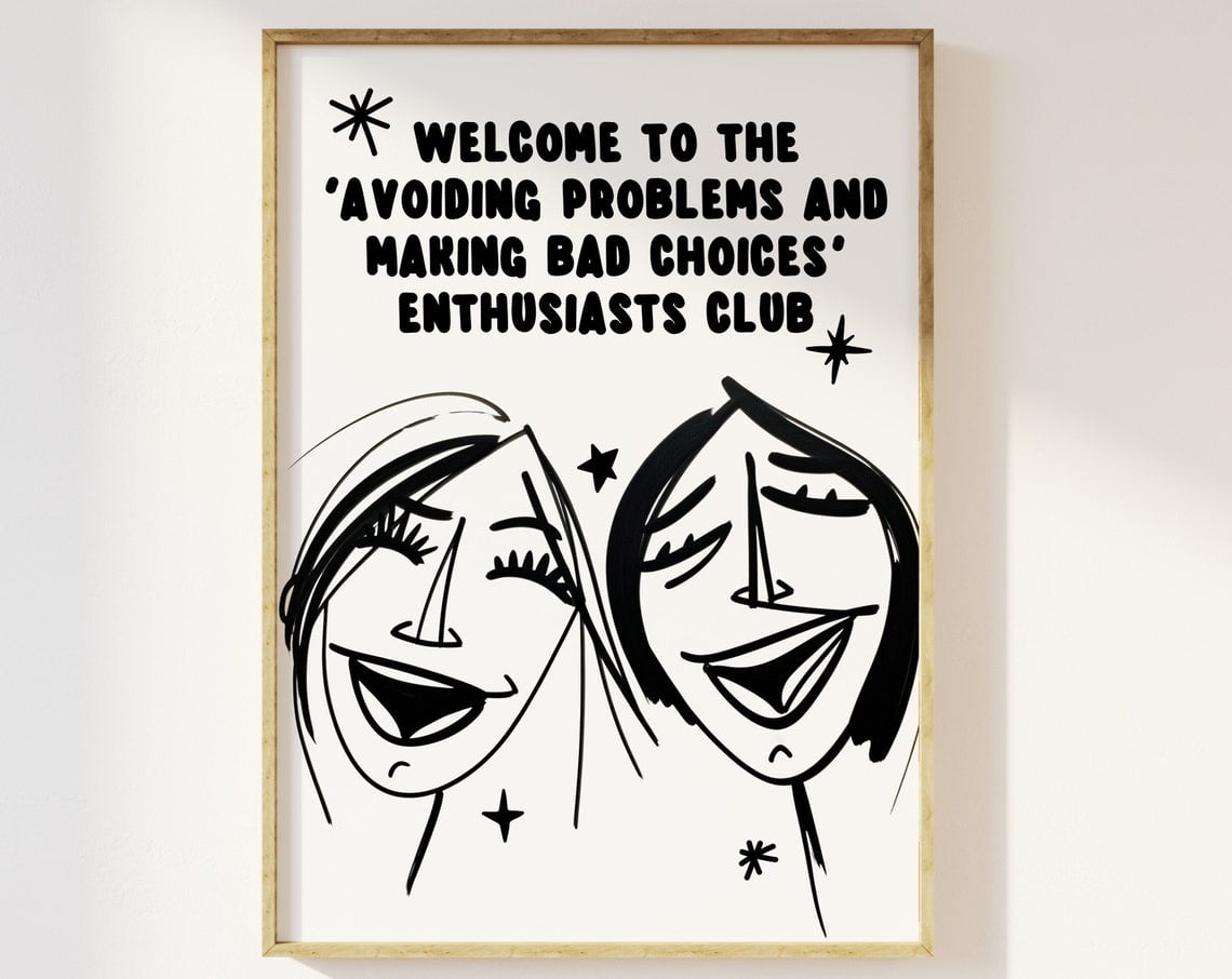 Dopaprint UNFRAMED PAPER POSTER Avoiding Problems Making Bad Choices ...