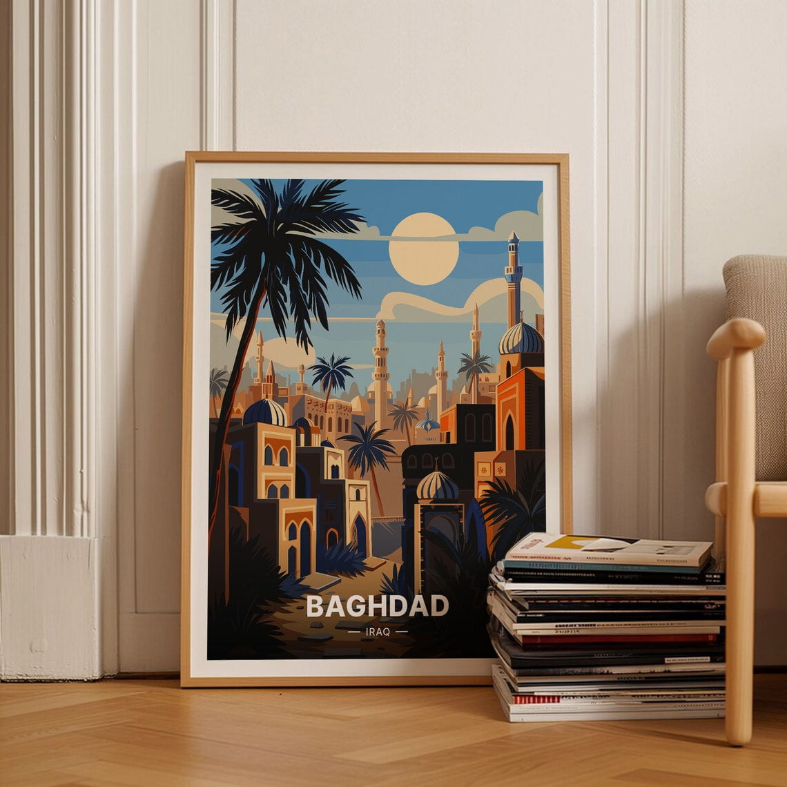 Dopaprint UNFRAMED PAPER POSTER Baghdad Cityscape Art Poster, Iraq ...