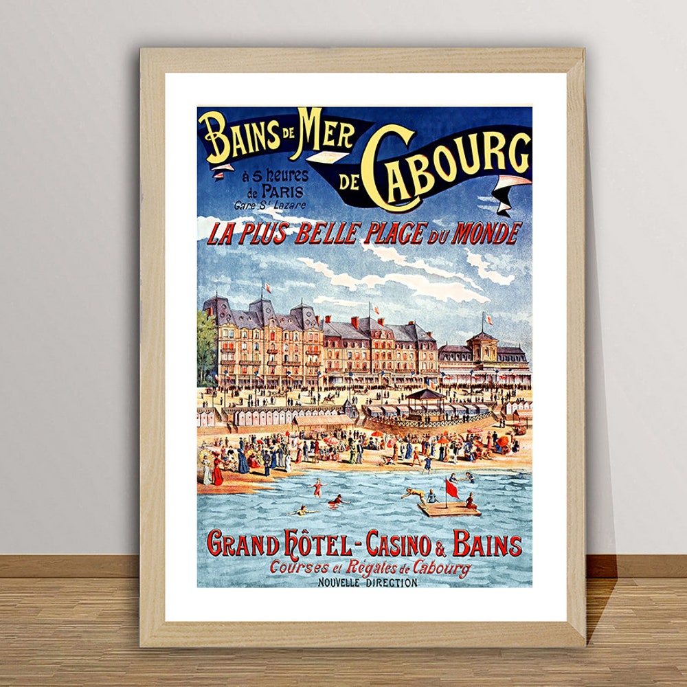 Dopaprint UNFRAMED PAPER POSTER Bains De Mer, La Plus Belle Plage Du ...