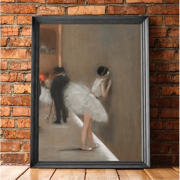 Dopaprint UNFRAMED PAPER POSTER Ballerina Woman Painting Poster Art ...