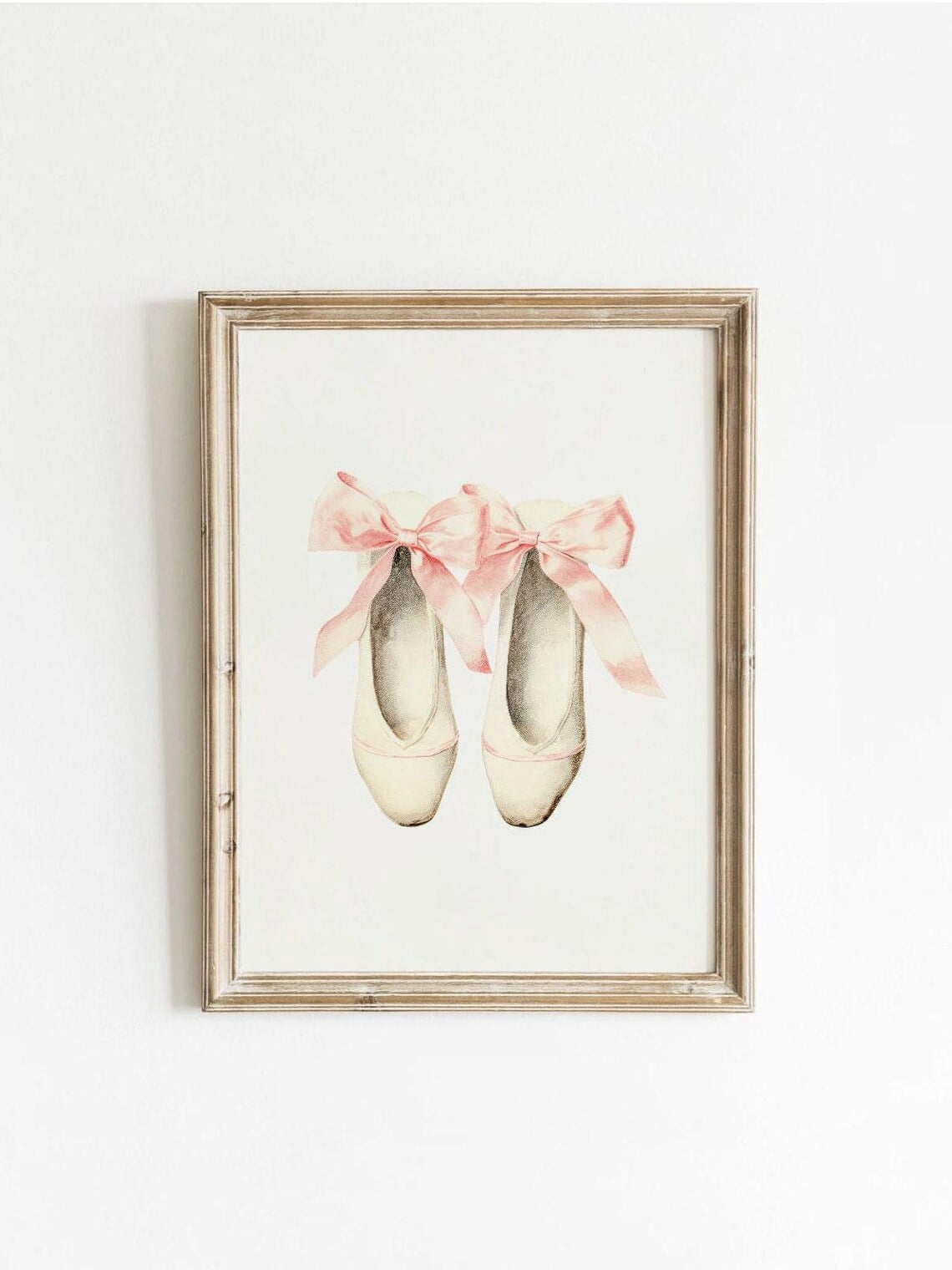 Dopaprint UNFRAMED PAPER POSTER Ballet Slipper Art Print, Vintage Wall ...