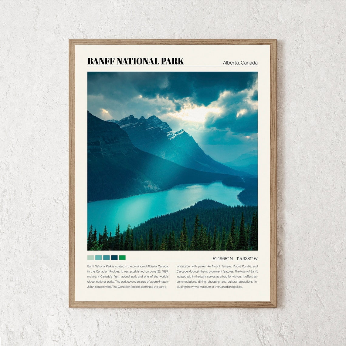 Dopaprint UNFRAMED PAPER POSTER Banff National Park Print, Banff Wall ...