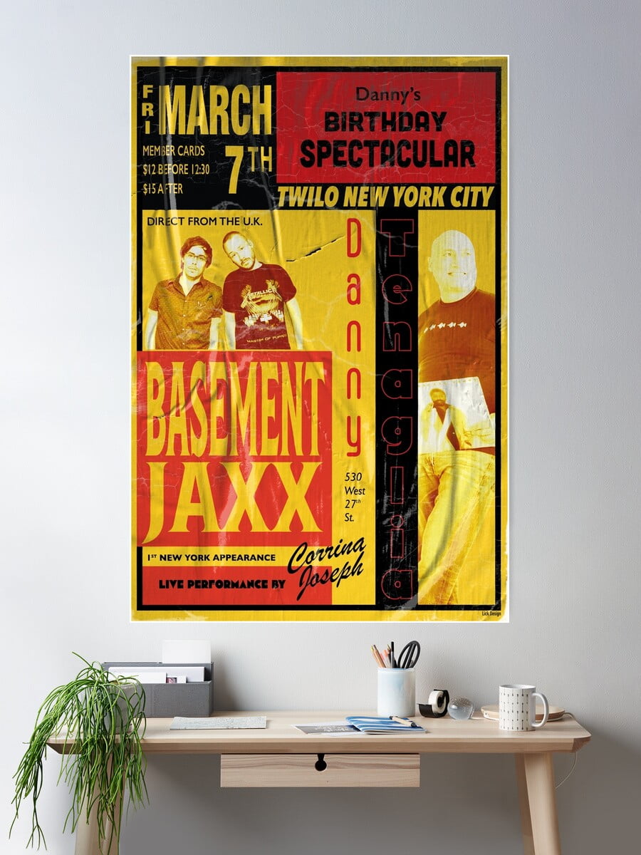 Dopaprint UNFRAMED PAPER POSTER Basement Jaxx And Danny Tenaglia At ...