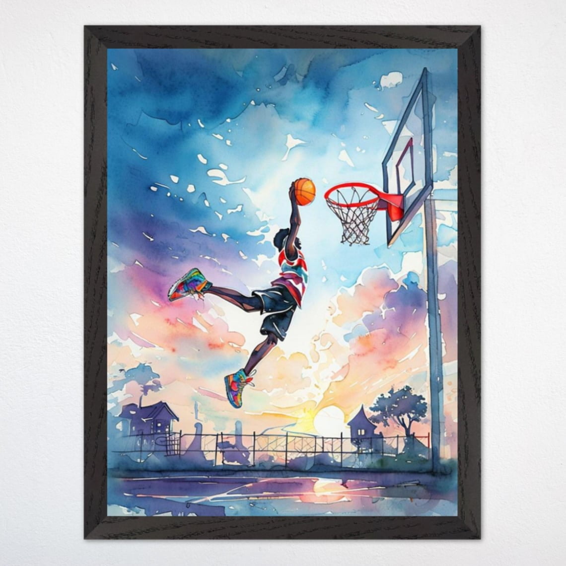 Dopaprint UNFRAMED PAPER POSTER Basketball Wall Art For Nursery And ...