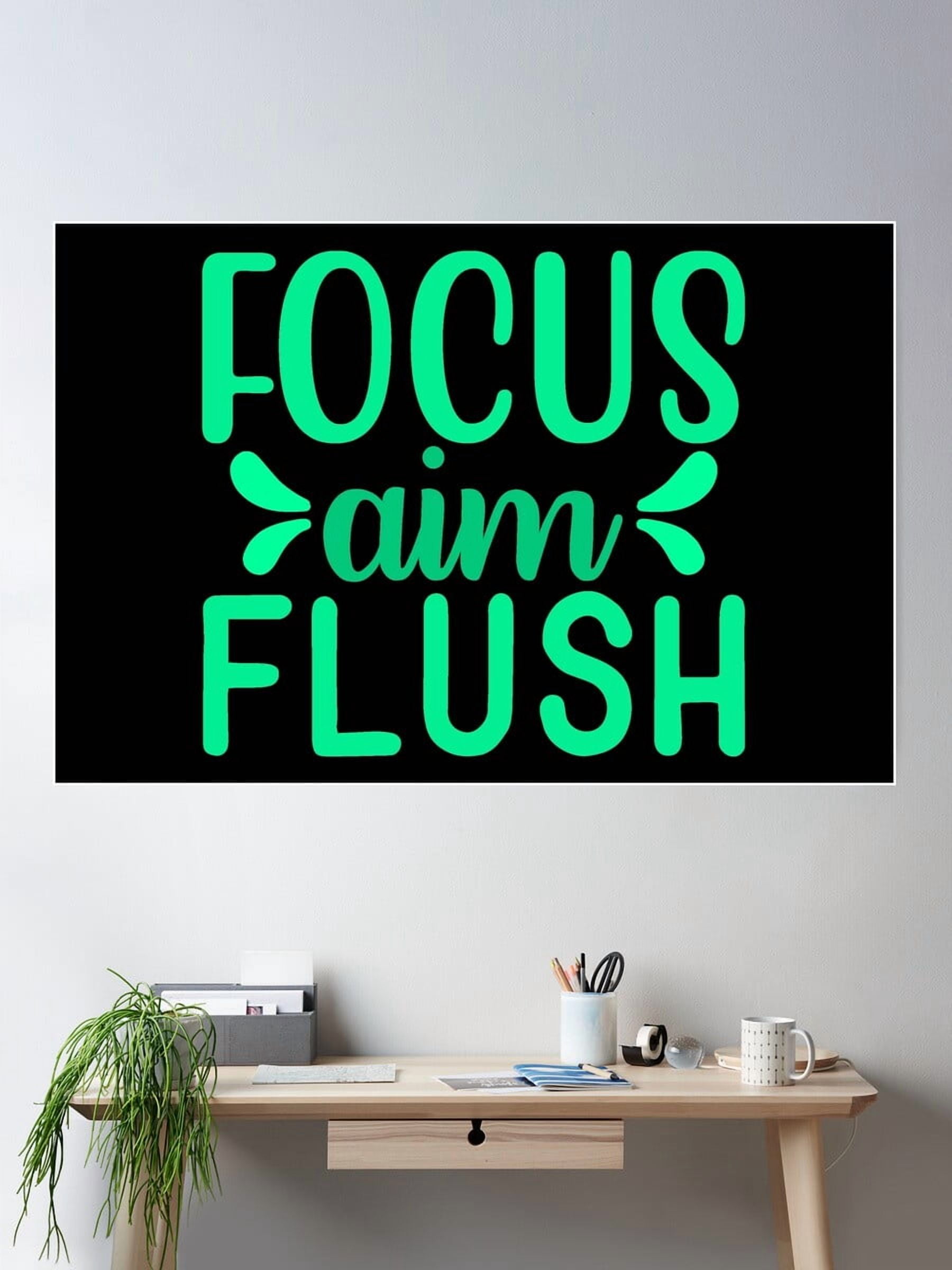 Dopaprint UNFRAMED PAPER POSTER Bathroom Concentration Poster Wall Art, Modern Wall Decor For ...