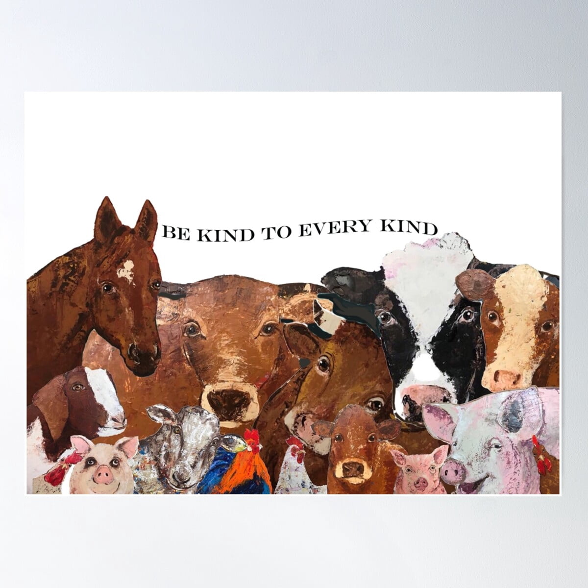 Dopaprint UNFRAMED PAPER POSTER Be Kind To Every Kind Poster Wall Art ...