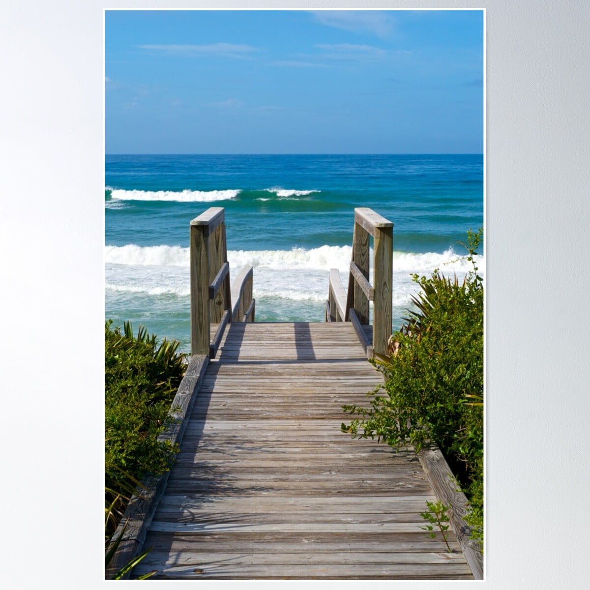 Dopaprint UNFRAMED PAPER POSTER Beach Access Poster Wall Art, Modern ...