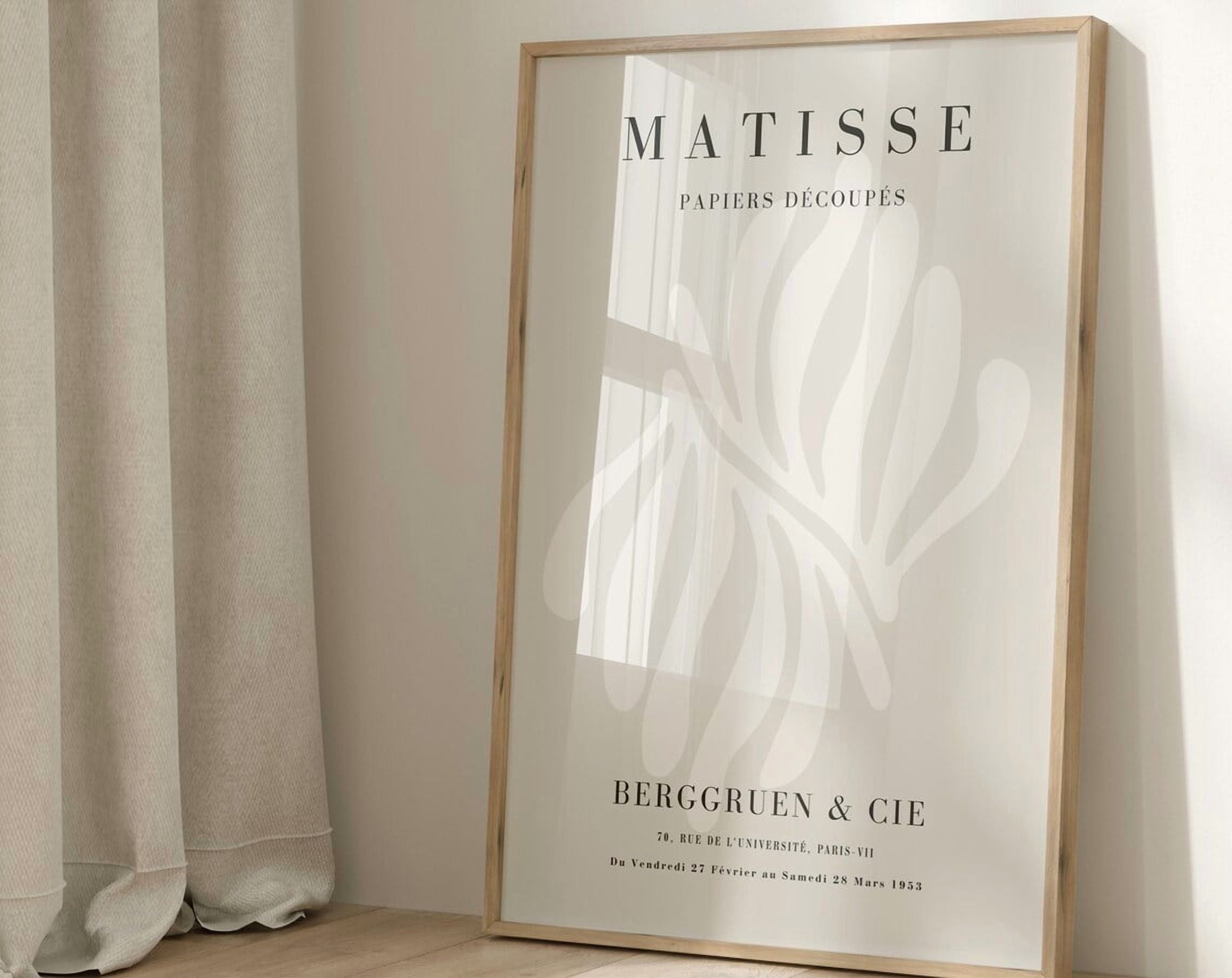 Dopaprint UNFRAMED PAPER POSTER Beige Matisse Print Wall Art - Mid ...