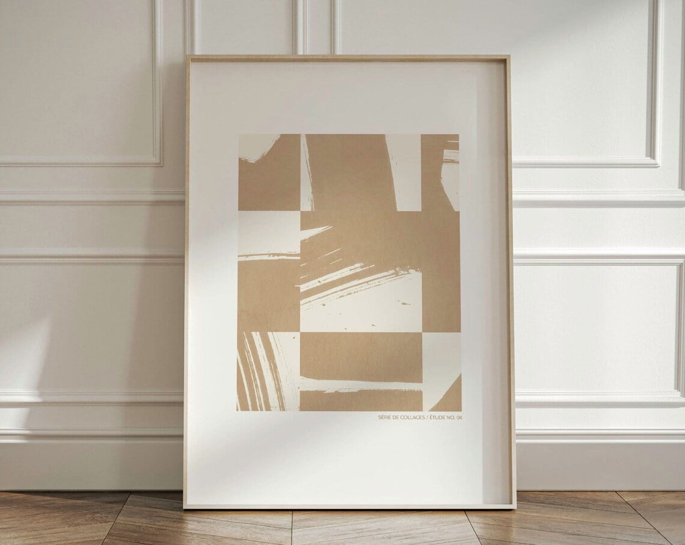 Dopaprint UNFRAMED PAPER POSTER Beige Minimalist Abstract Poster ...